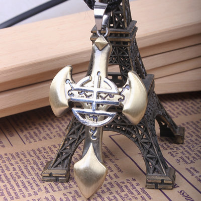 Retro bohemian style antique copper cross Women pendant Men necklace   QNN4001