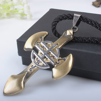 Retro bohemian style antique copper cross Women pendant Men necklace   QNN4001
