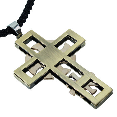Retro bohemian style antique copper cross Women pendant Men necklace   QNN4001