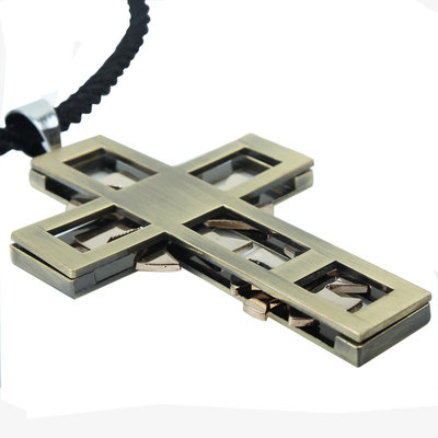 Retro bohemian style antique copper cross Women pendant Men necklace   QNN4001