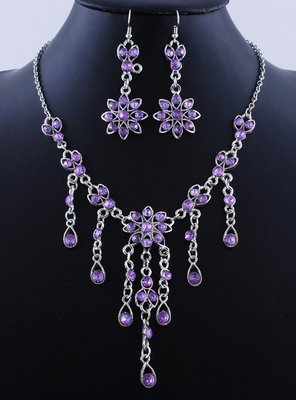 Fashion alloy necklace Tassel earrings Bridal Jewelry Sets tassels 19770