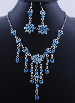 Fashion alloy necklace Tassel earrings Bridal Jewelry Sets tassels 19770