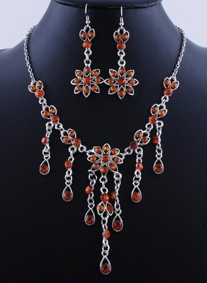 Fashion alloy necklace Tassel earrings Bridal Jewelry Sets tassels 19770
