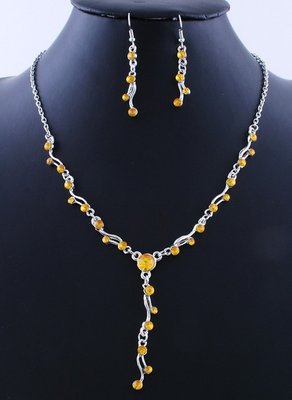 Alloy jewelry wholesale upscale bridal diamond necklace jewelry wholesale 19779
