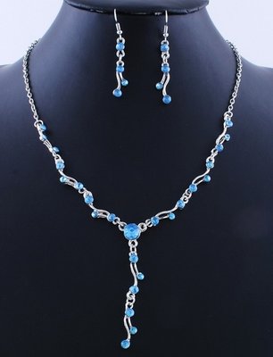 Alloy jewelry wholesale upscale bridal diamond necklace jewelry wholesale 19779