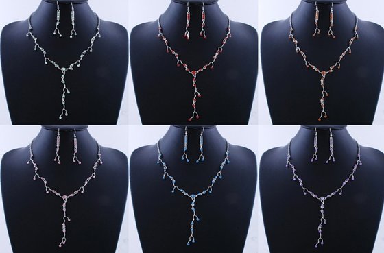 Fashion Alloy branches suit Twig necklace Roots earrings jewelry wholesale 19781