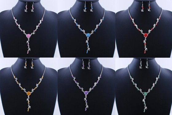 Necklaces Jewelry Set Plum Necklace Handmade bridal jewelry manufacturer approved 19782