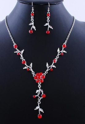 Alloy flower necklace earring jewelry set bridal jewelry sets in Europe and America 19789