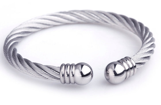 Titanium steel bracelet The new wire twist bracelet Popular cable bracelet MY-6003