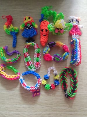 DIY Bracelets plastic products rubber products rubber loom bands