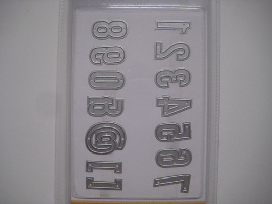 DIY digital sign bump cutting template Die ET-6501
