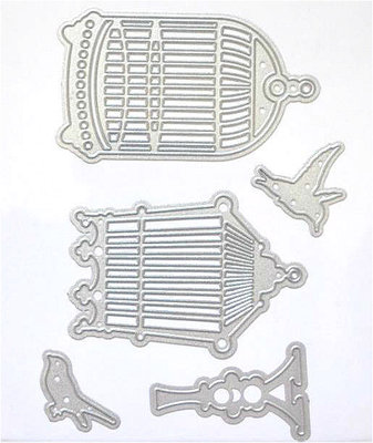 DIY Bird scrapbook Birds Die Birdcage embossing file version Birdcage 3937