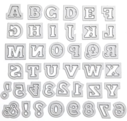 DIY scrapbook Letter scrapbook Letter embossing file version 3938