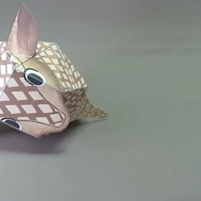 DIY Paper Toys Origami Toys Creative Cartoon Animal  Wolf  Dog Origami Paper Toys Organ Bounce Explosion  Origami Toys
