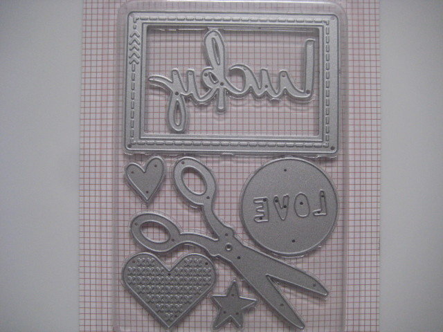 Spellbinders DIY scissors Heart Template Die cut decorative border  love Templates ET-6504