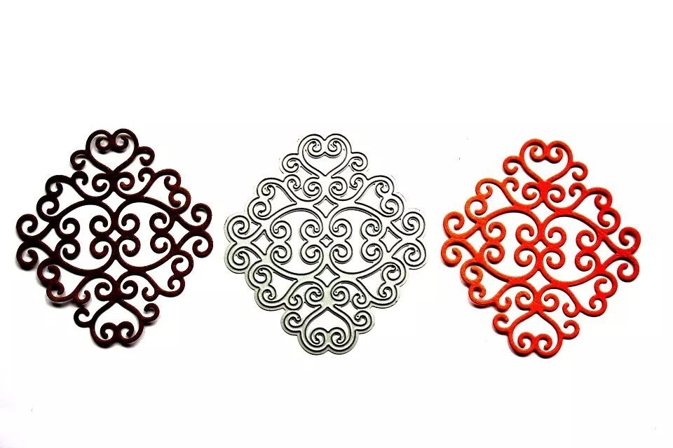 Magnetic steel dies cuts embosses Scrapbook Templates Rectangular hollow lace die DM-903