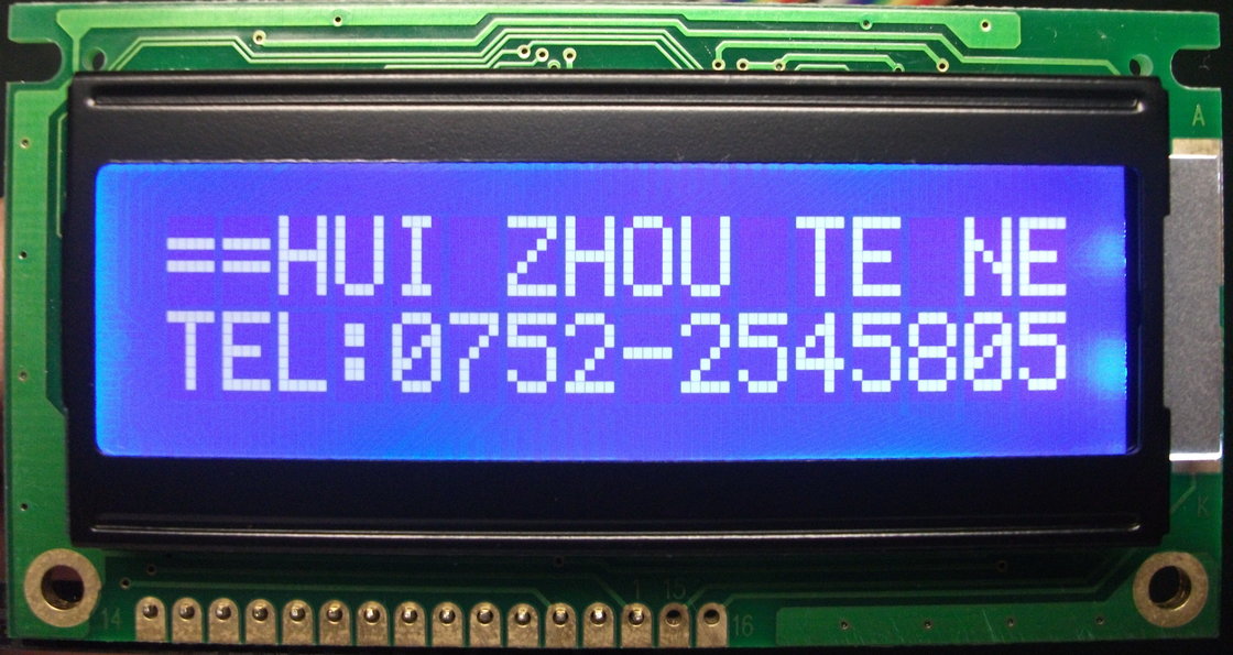 LCD Character 2x16 Character display,SSC2E16DLNW-E P-S2E16CT-E, WHITE LED side backlight(26mA) Controller/Driver: ST066U