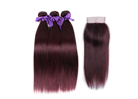 No Shedding Virgin Brazilian Straight Hair Bundles / 3 Pieces Long Brazilian Bundles