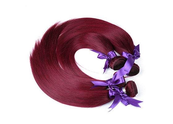 Bold 99J Red Brazilian Hair Bundles Weave Extensions 4Pcs 10-26 Inch