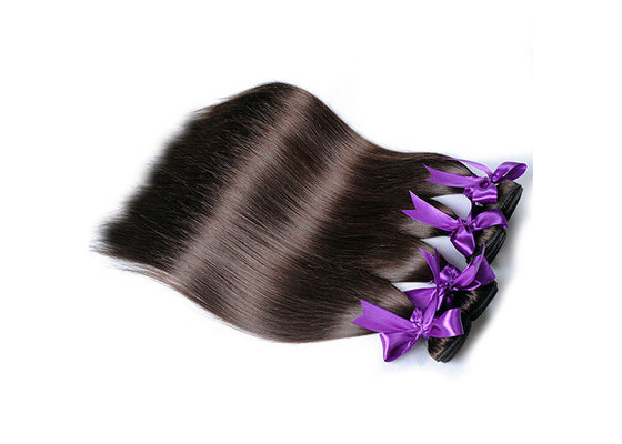 Dyed Human Hair Weave Bundles / Non Remy #4 Color Hair Weave Bundles