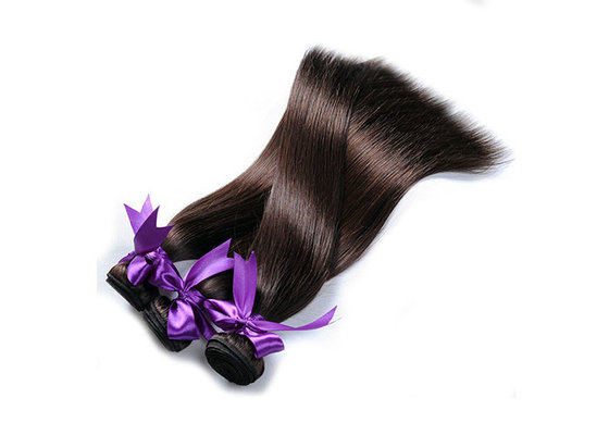 Long Proportion Brown  Human Hair Bundles No Shedding And Tangle Free