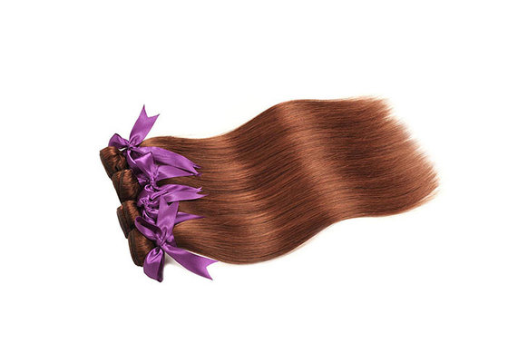 33 Colored Brown Human Hair Bundles No Animal And Synthetic Hair Mixed