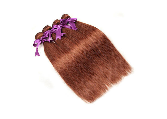 33 Colored Brown Human Hair Bundles No Animal And Synthetic Hair Mixed
