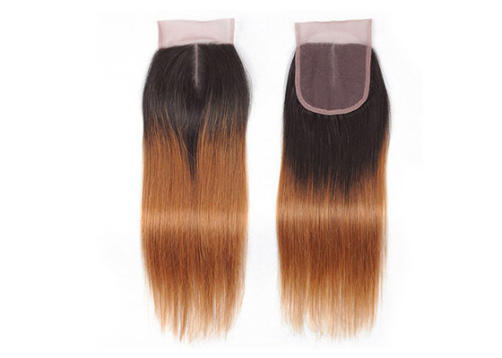Soft 1B30 Blonde Malaysian Hair Bundles With Closure Long Lasting Wear