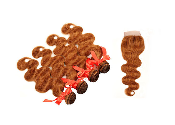 Soft Body Wave Weave With Closure / Healthy Remy Body Wave Hair Weave