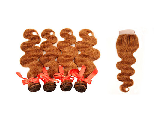 Soft Body Wave Weave With Closure / Healthy Remy Body Wave Hair Weave