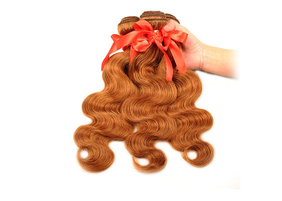 Gold Brazilian Body Wave Hair Bundles , Nice Shine Body Wave Braiding Hair