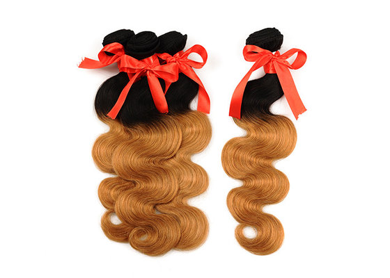Remy Dark Roots Body Wave Human Hair Weave 4 Bundles Customized Length