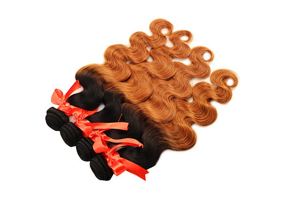 4 Pcs Brazilian Body Wave Human Hair , Ombre 24 Inch Body Wave Weave