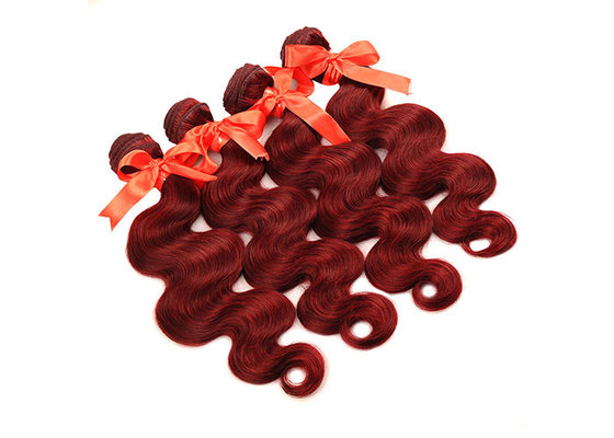 99J Color Brazilian Weave Bundles / Nonremy 4 Bundles Of Brazilian Hair