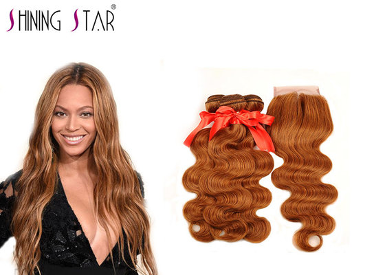Soft Body Wave Weave With Closure / Healthy Remy Body Wave Hair Weave