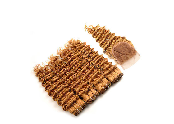 Confortable Brazilian Deep Wave Human Hair / Smooth 20 Inch Deep Wave Weave