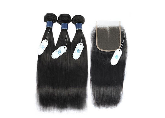 Double Drawn Fullness Unprocessed Remy Hair Bundles Silk Soft Thick Bottom