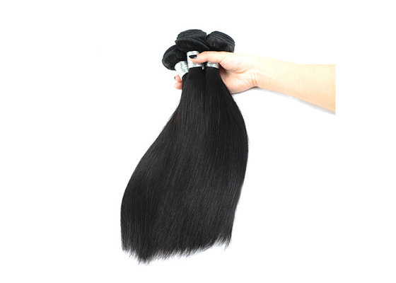 Straight Brazilian Virgin Unprocessed Remy Human Hair Weave Natural Black