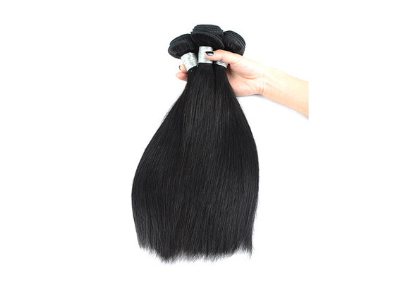 Straight Brazilian Virgin Unprocessed Remy Human Hair Weave Natural Black