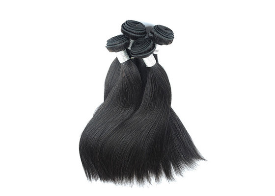 9A Brazilian Virgin Remy Unprocessed Human Hair , 4 Pcs Natural Black Hair Extensions