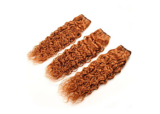3 Pcs Blonde Water Wave Hair Extensions With Double Drawn Strong Machine Weft