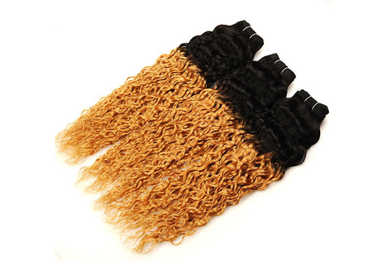 Long Water Wave Hair Crochet Braids , 3 Pcs 1B27 Ombre Water Wave Hair