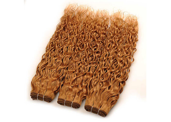 27 Blonde Water Wave Virgin Hair / Nice Shine Water Wave Human Hair Weave