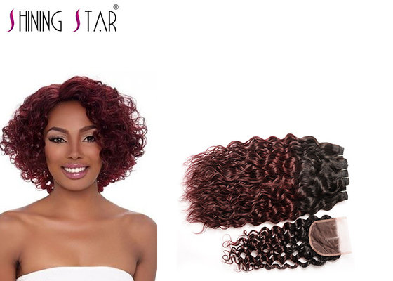 Long Malaysian Water Wave Hair , Black Woman Malaysian Human Hair Bundles