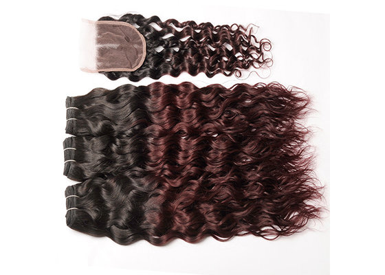 Long Malaysian Water Wave Hair , Black Woman Malaysian Human Hair Bundles