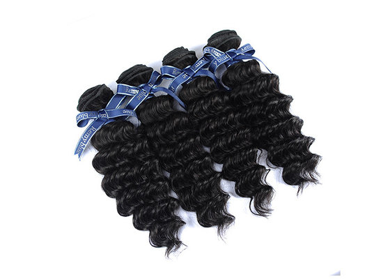 Smooth Unprocessed Brazilian Virgin Remy Hair , Four Unprocessed Human Hair Extensions