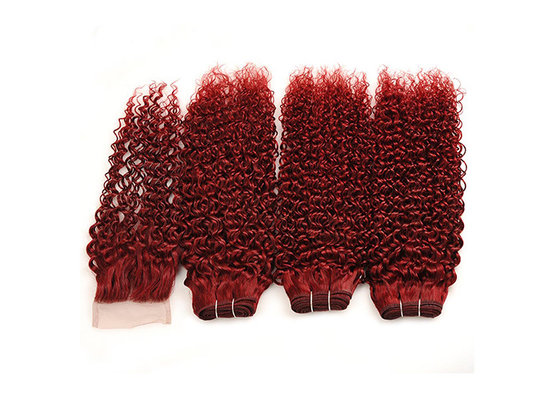 8A Grade Jerry Kinky Curly Hair Weave With Thick Healthy End No Bad Smell