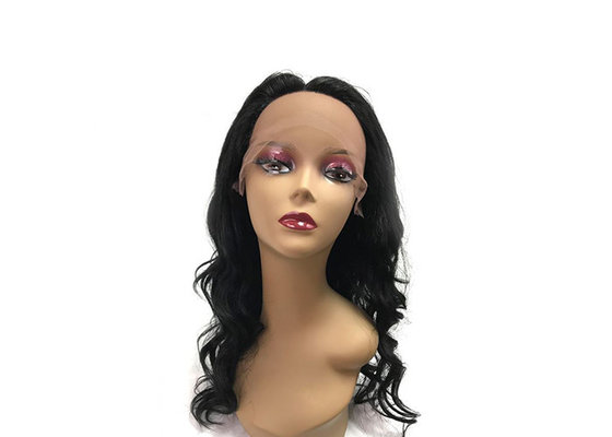 Detangle Long Full Lace Human Hair Wigs With Natural Hairline Wet With Cold Water