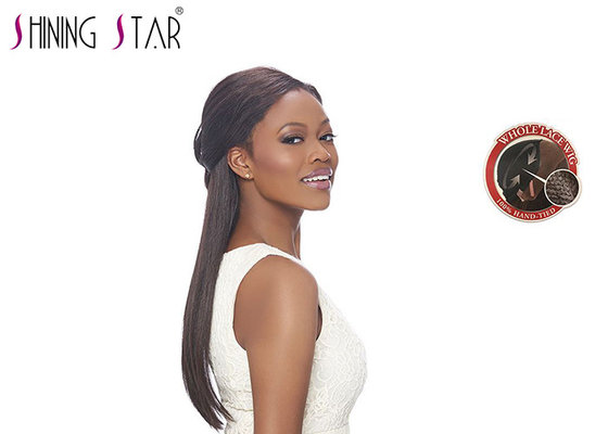 Unprocessed Remy Natural Full Lace Human Hair Wigs With Baby Hair Straight