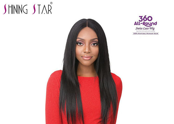 Soft Lace Front Bob Wig Human Hair / 360 Around Natural Looking Lace Front Wigs
